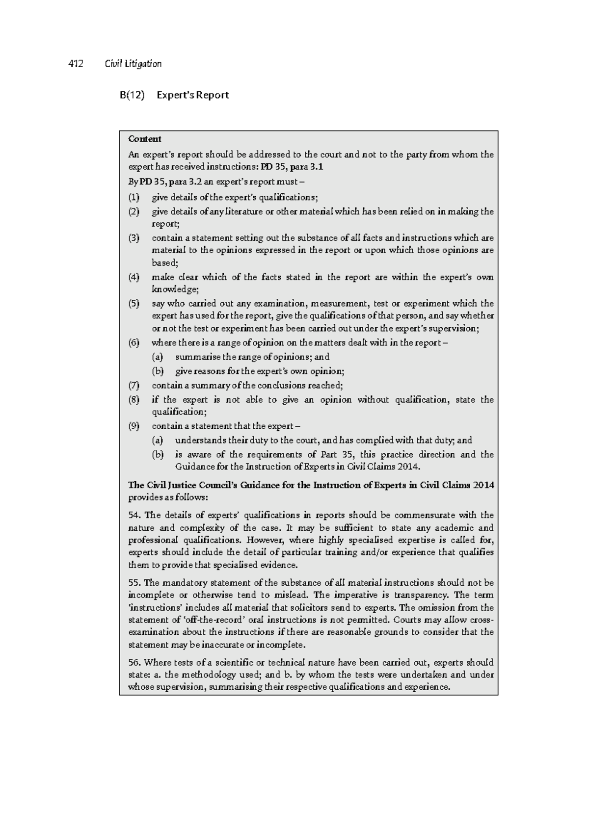 Template for Expert’s Report - 412 Civil Litigation B(12) Expert’s ...