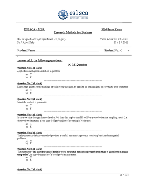 Business research method notes mba - MAA OMWATI DEGREE COLLEGE ...