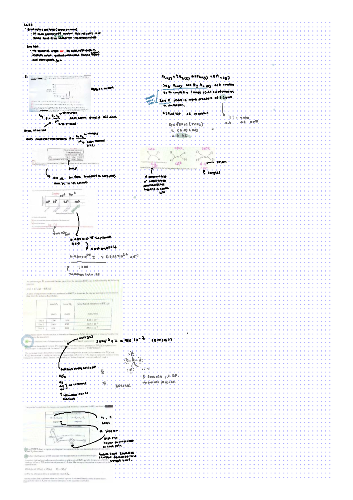 AP Chem Lab Notes: Gravimetric Analysis & Reaction Kinetics - Studocu