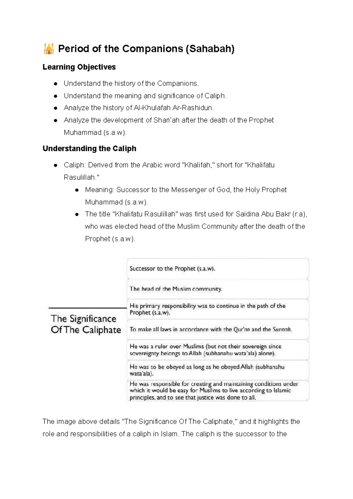 🕌 Period of the Companions (Sahabah): History & Significance of the ...