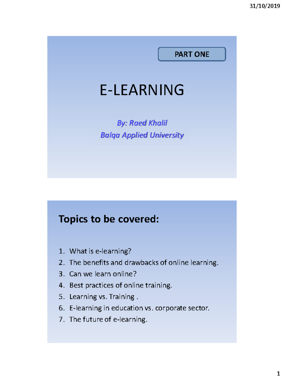 E-Learning Insights: Benefits, Drawbacks, and Best Practices - Studocu