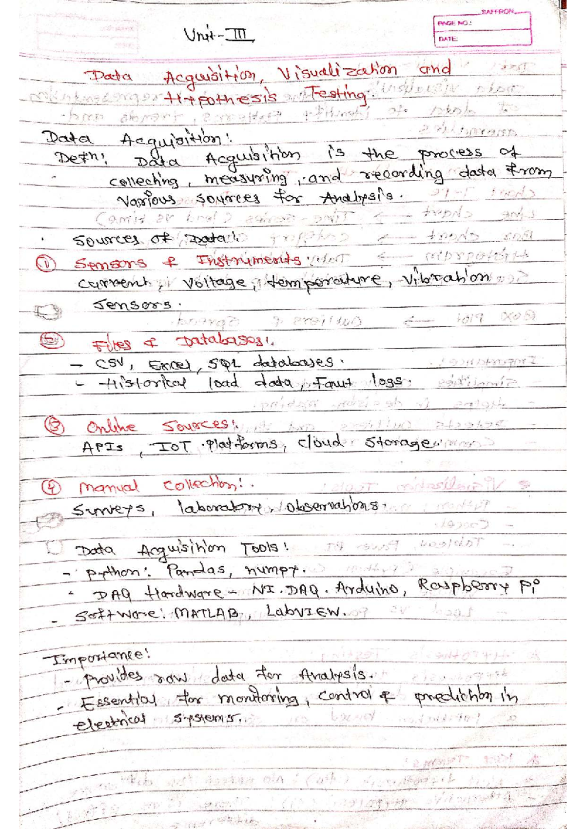 Unit 3: Data Acquisition, Visualization, and Hypothesis Testing - Studocu