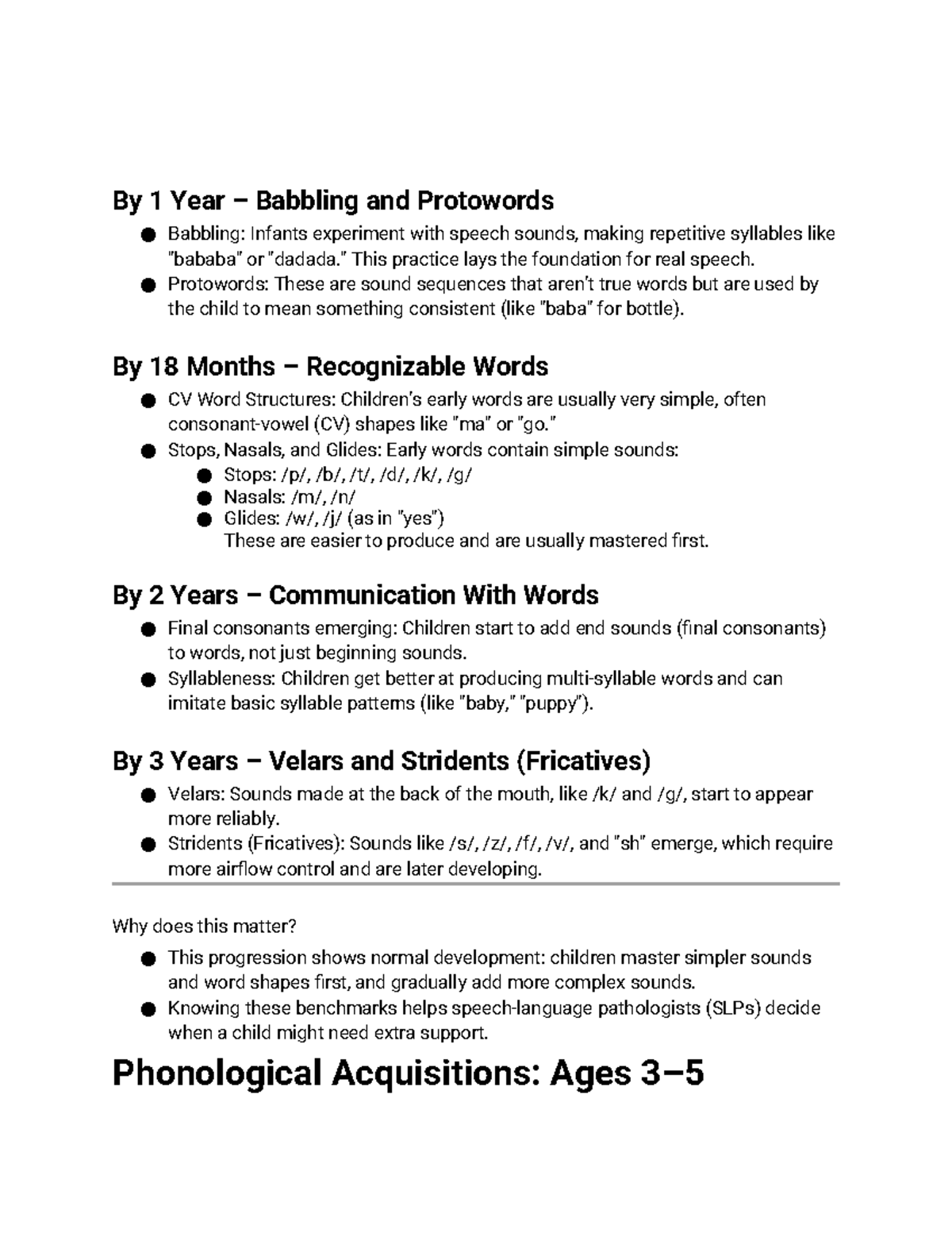 Preschool Intervention Study Guide: Phonological Development ...