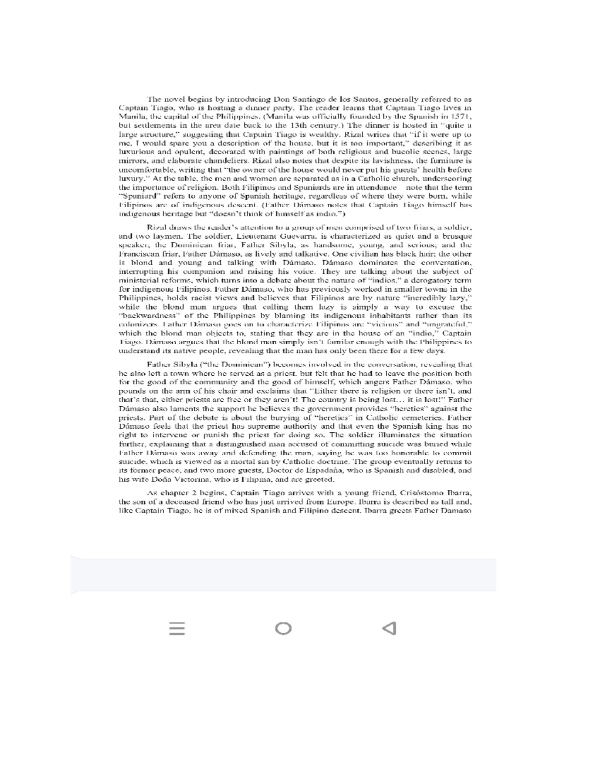EL Filibusterismo 3: Captain Tiago's Dinner Party and Social Dynamics ...