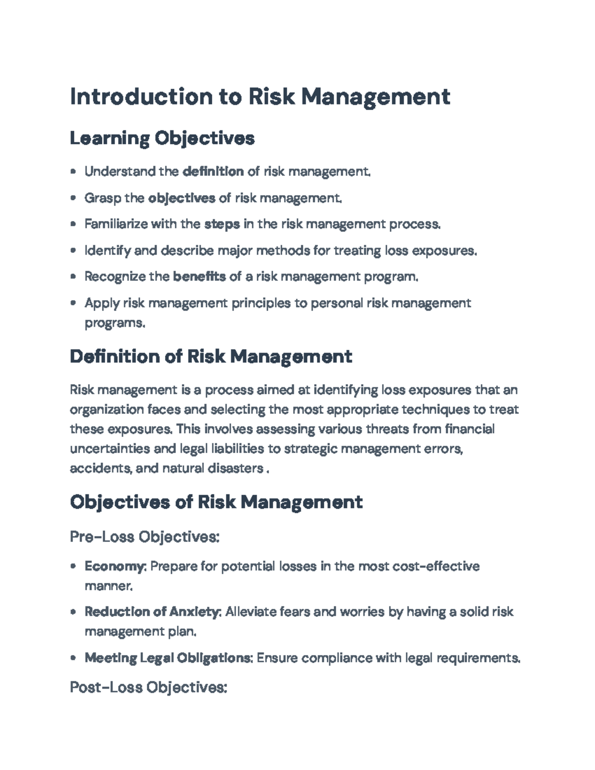Risk Management Strategies: Understanding Processes and Applications ...