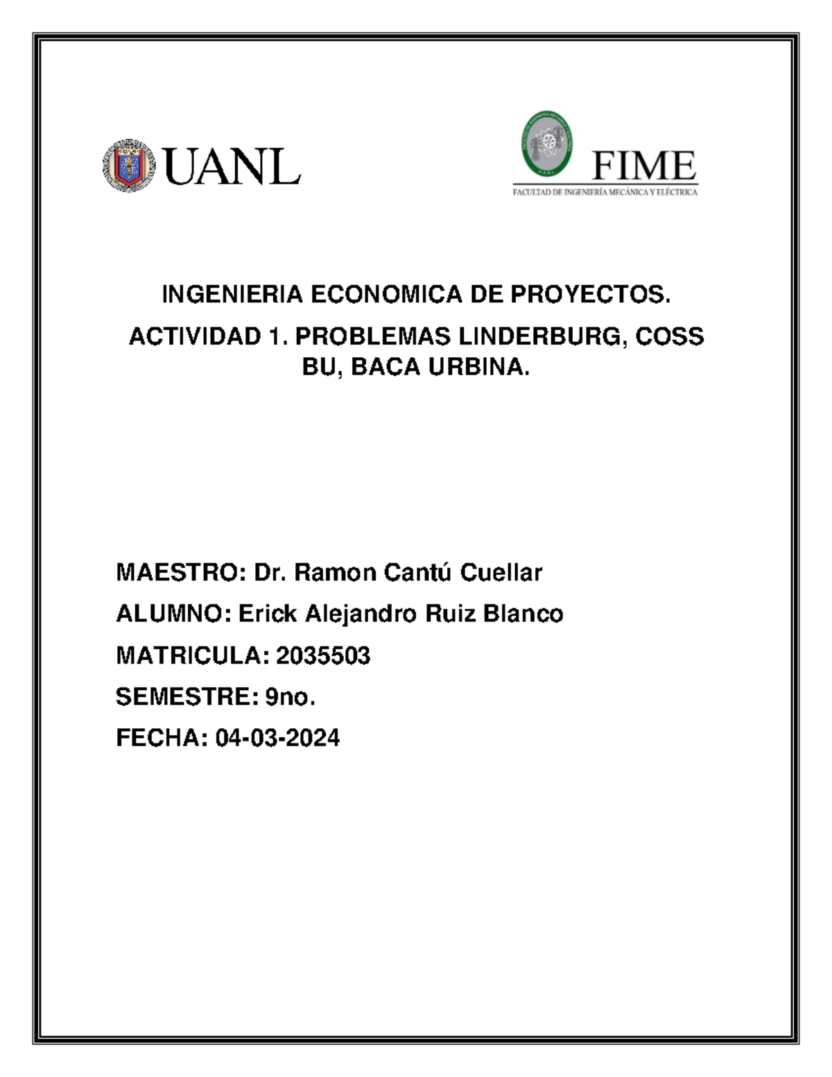 Actividad 1-2035502 - EJERCICIO 1 - ingenieria economica de proyectos ...