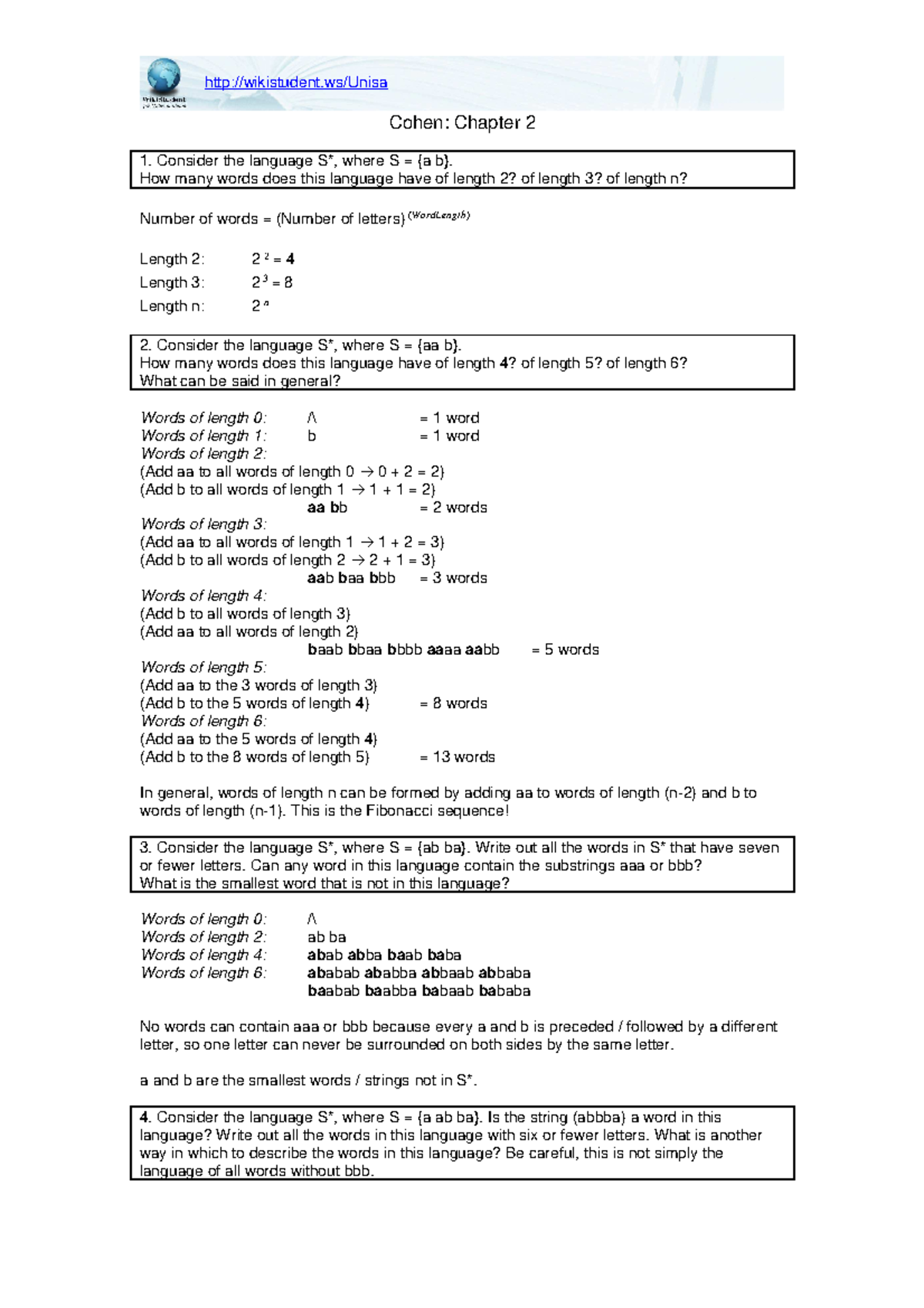 COS201-chapter 2 solution introduction to computer theory - Computer ...