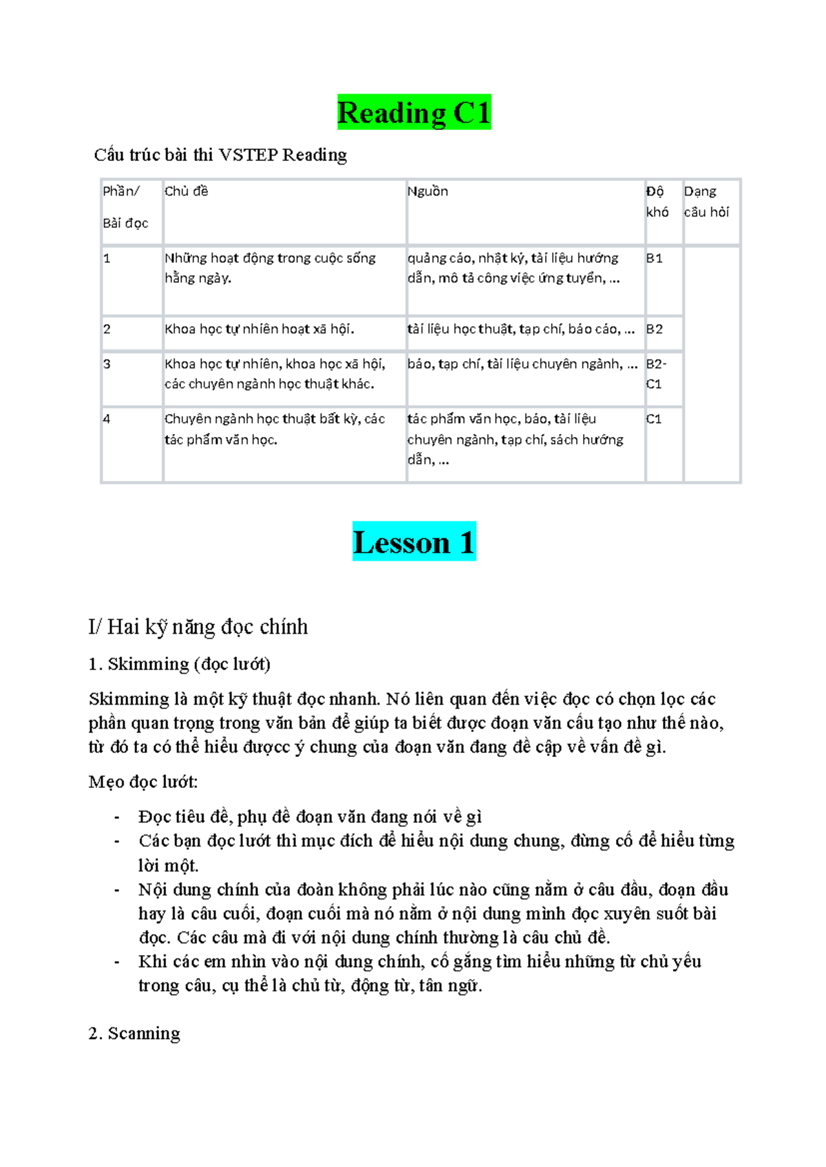 Reading C1 lesson 12 - Summary ISBN - International Standard Book ...