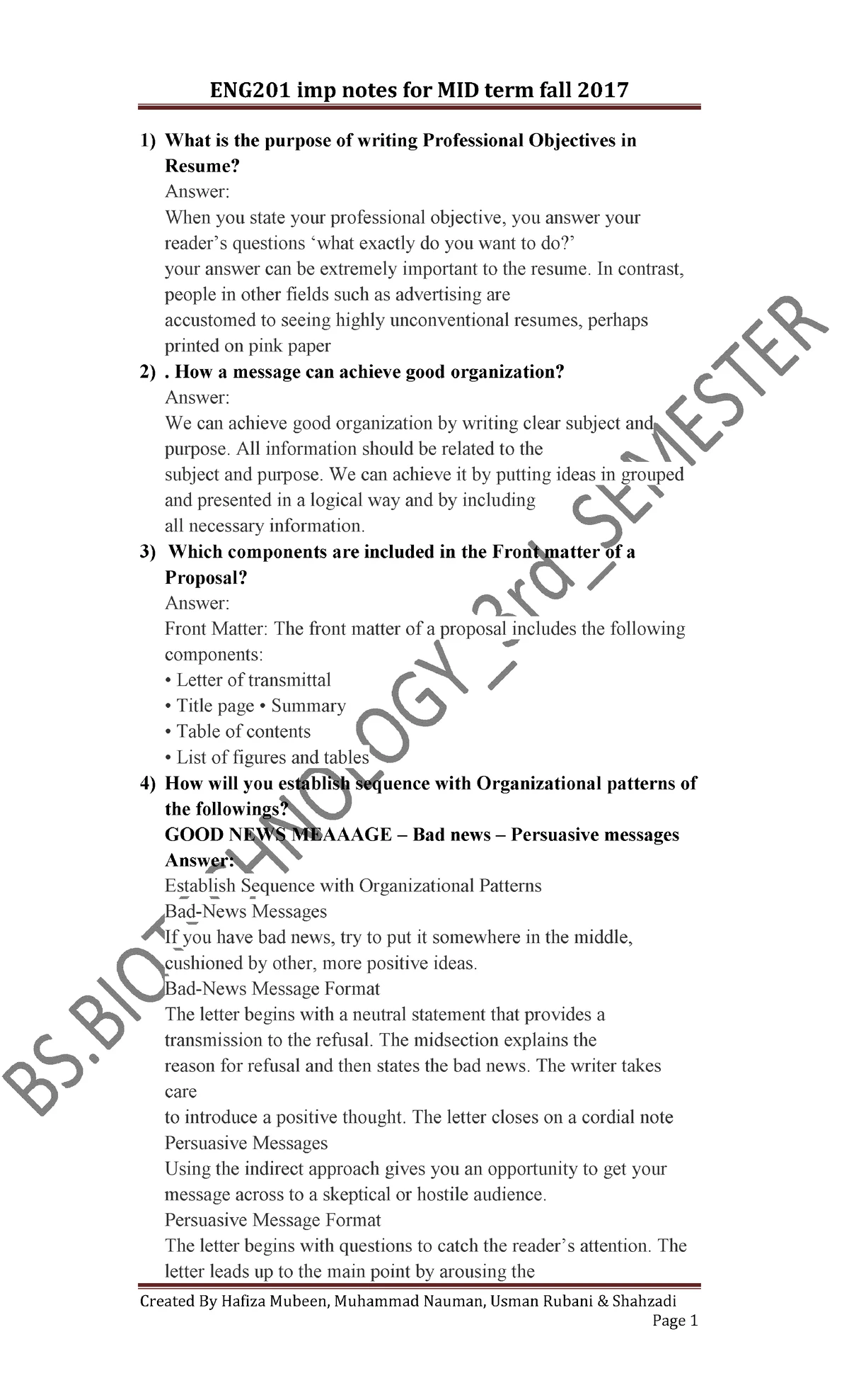ENG201 Mcqs Mid Term By Vu Topper RM - Eng-201 Important Mid Term Mcq’s Solution 100% Correct ...