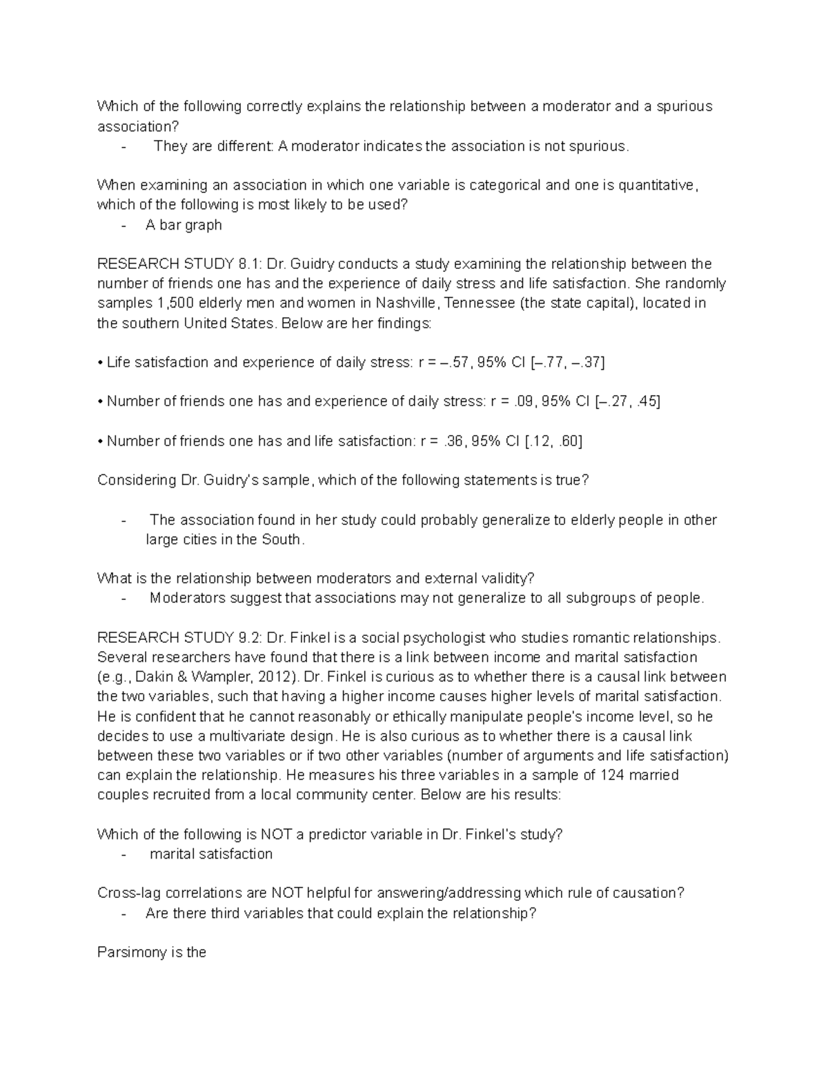 Exam #3 - Exam - Which of the following correctly explains the ...