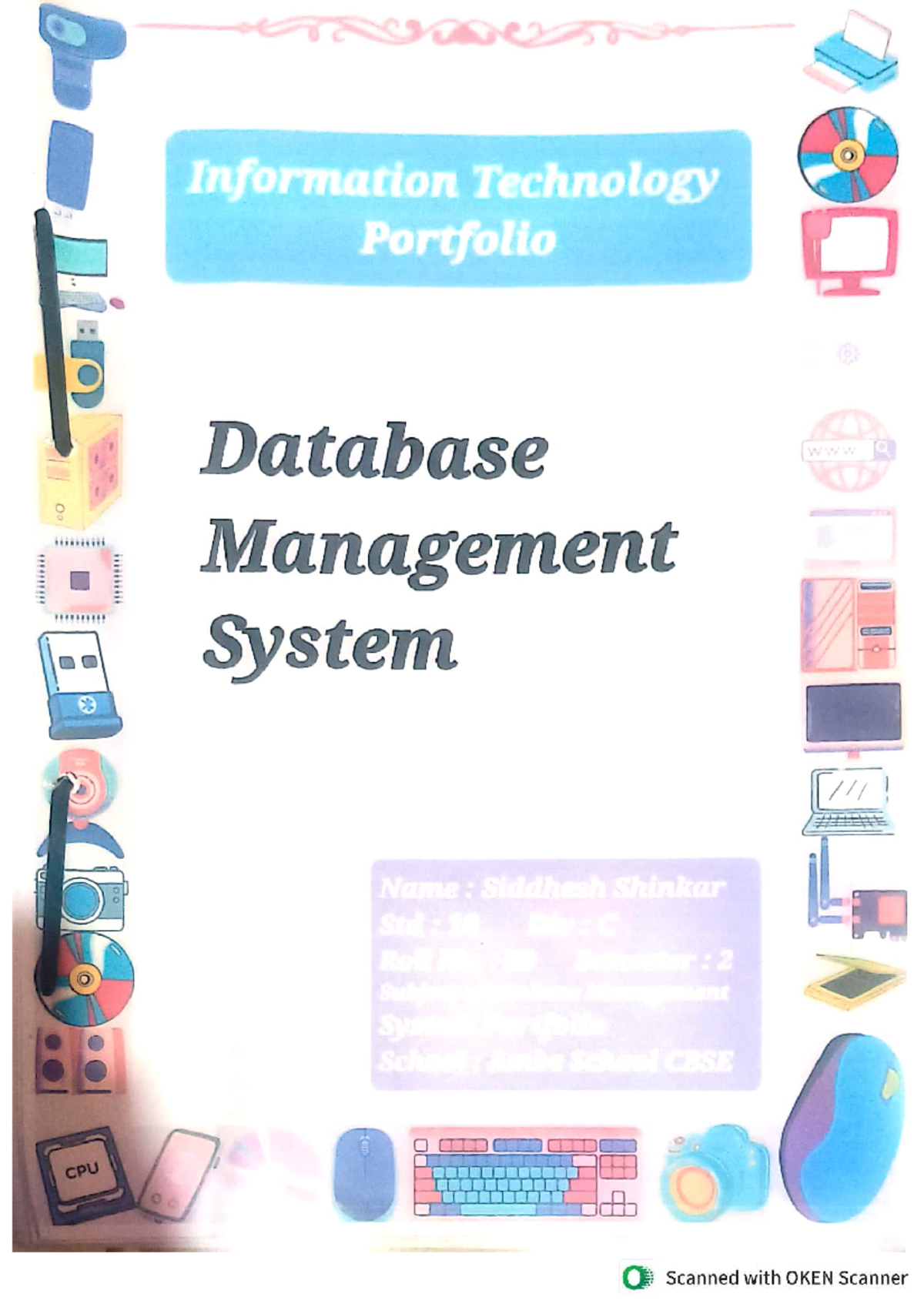 IT Portfolio: Database Management System Overview (Class 10 C) - Studocu