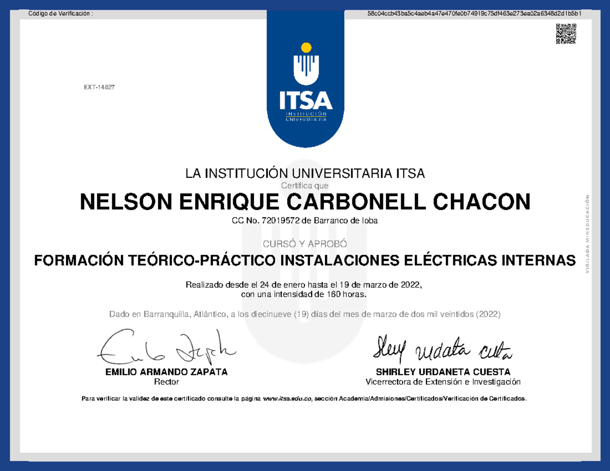 Repgen Estudiante 247263 2022 04 04 21 09 23 ITSA - EXT- LA INSTITUCIÓN ...