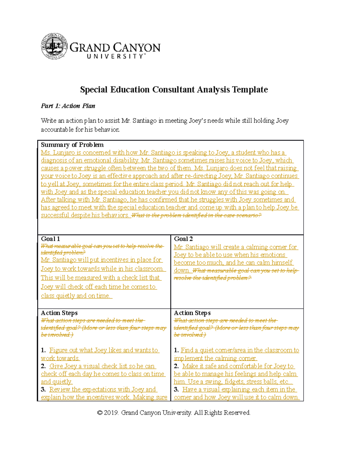SPD 310 Week 8 Assignment: Special Education Consultant Analysis - Studocu