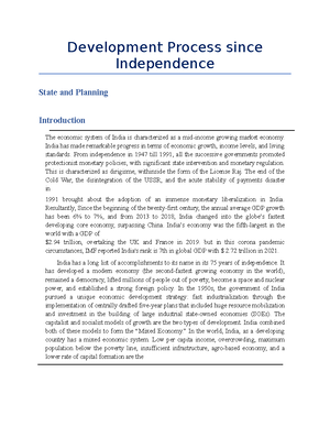 Political development in India since Independence - POLITICAL ...