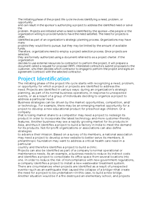 [Solved] The project scope document contains the following section Group - Project Management IV ...