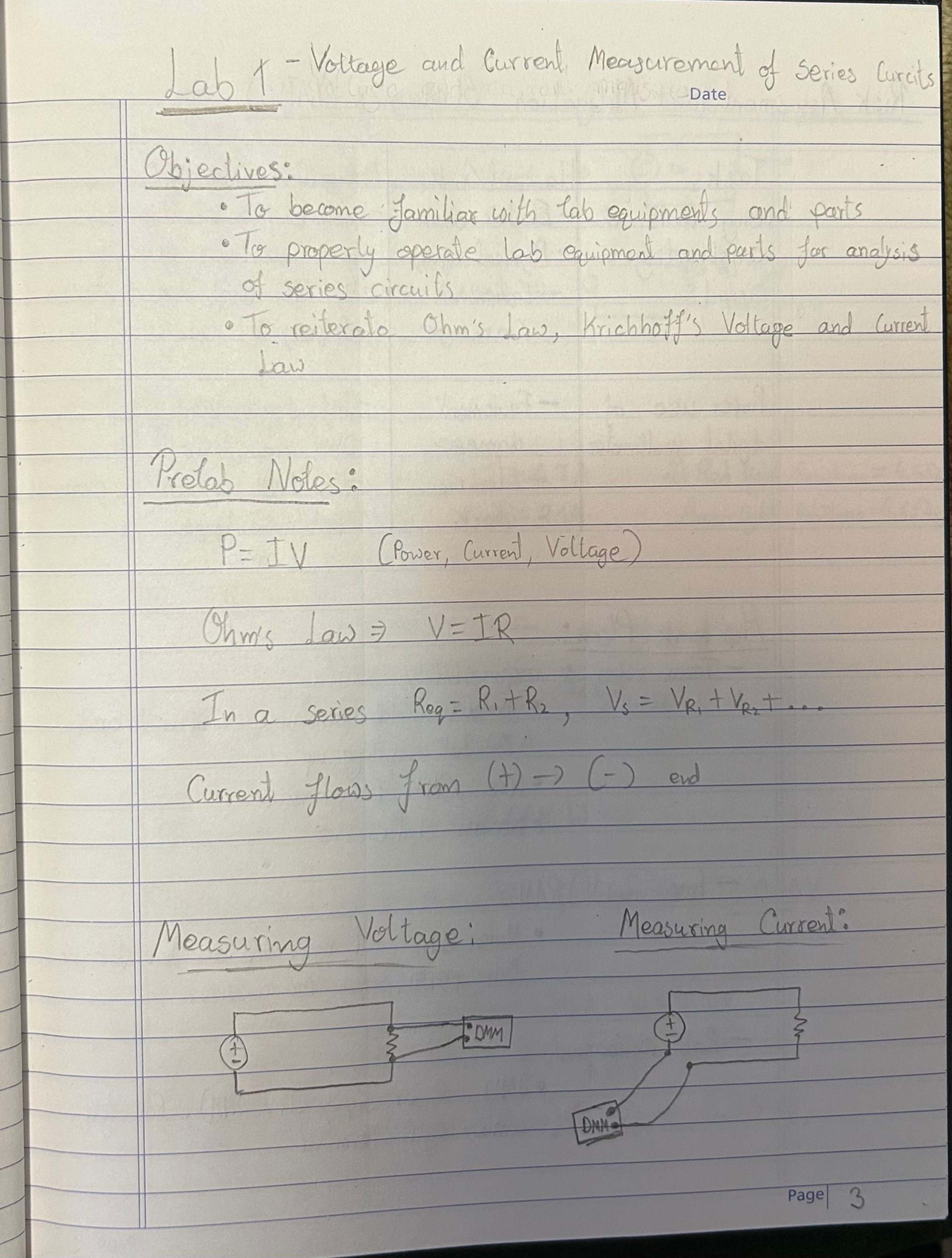 IMG 2223 - ENEL 280 Lab 1: Voltage & Current Measurement in Series ...