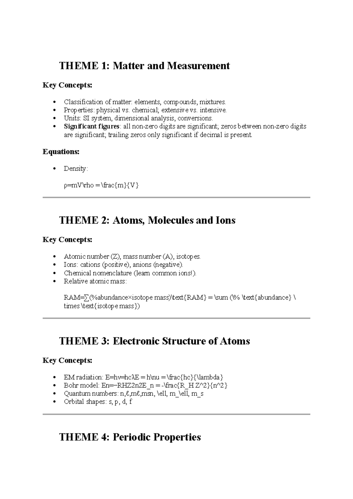 CMY 117 Final Exam Study Guide: Comprehensive Themes 1-14 Summary - Studocu