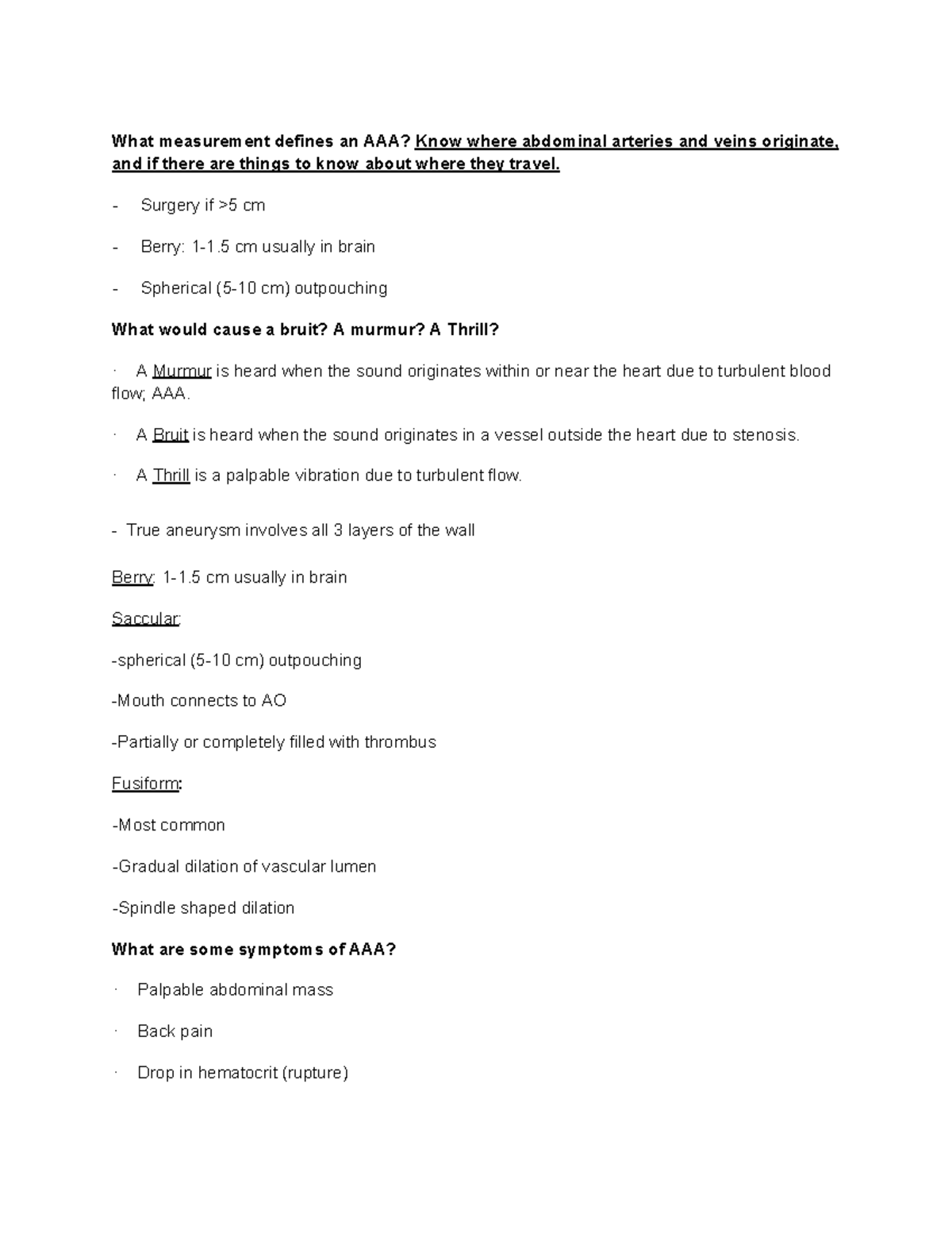 Abdominal Aortic Aneurysm Overview: Symptoms, Risks, and Pathology ...