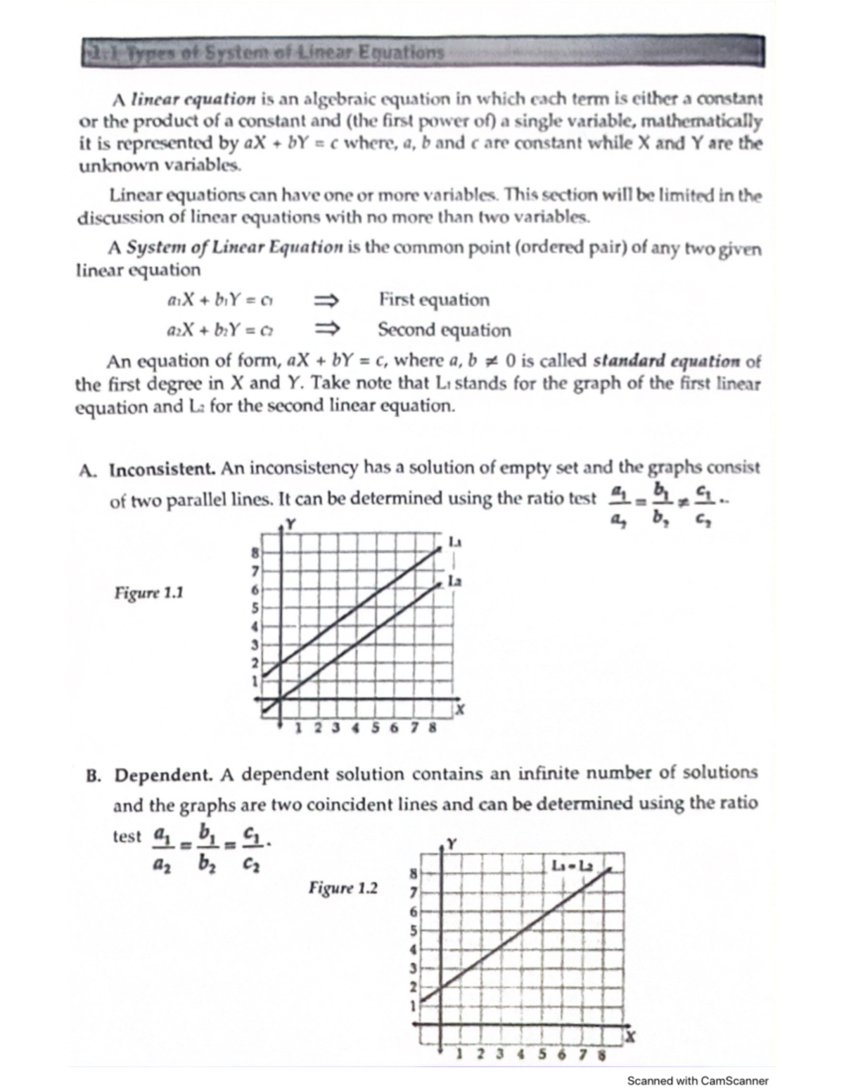 Systems of Linear Equations and Inequalities - Types of System of ...