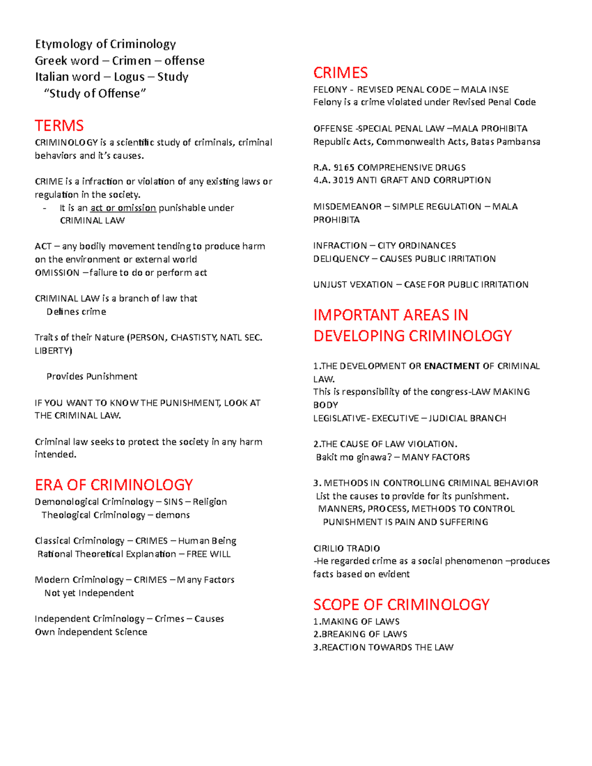 Criminology 101: Comprehensive Reviewer on Crime & Criminal Behavior ...