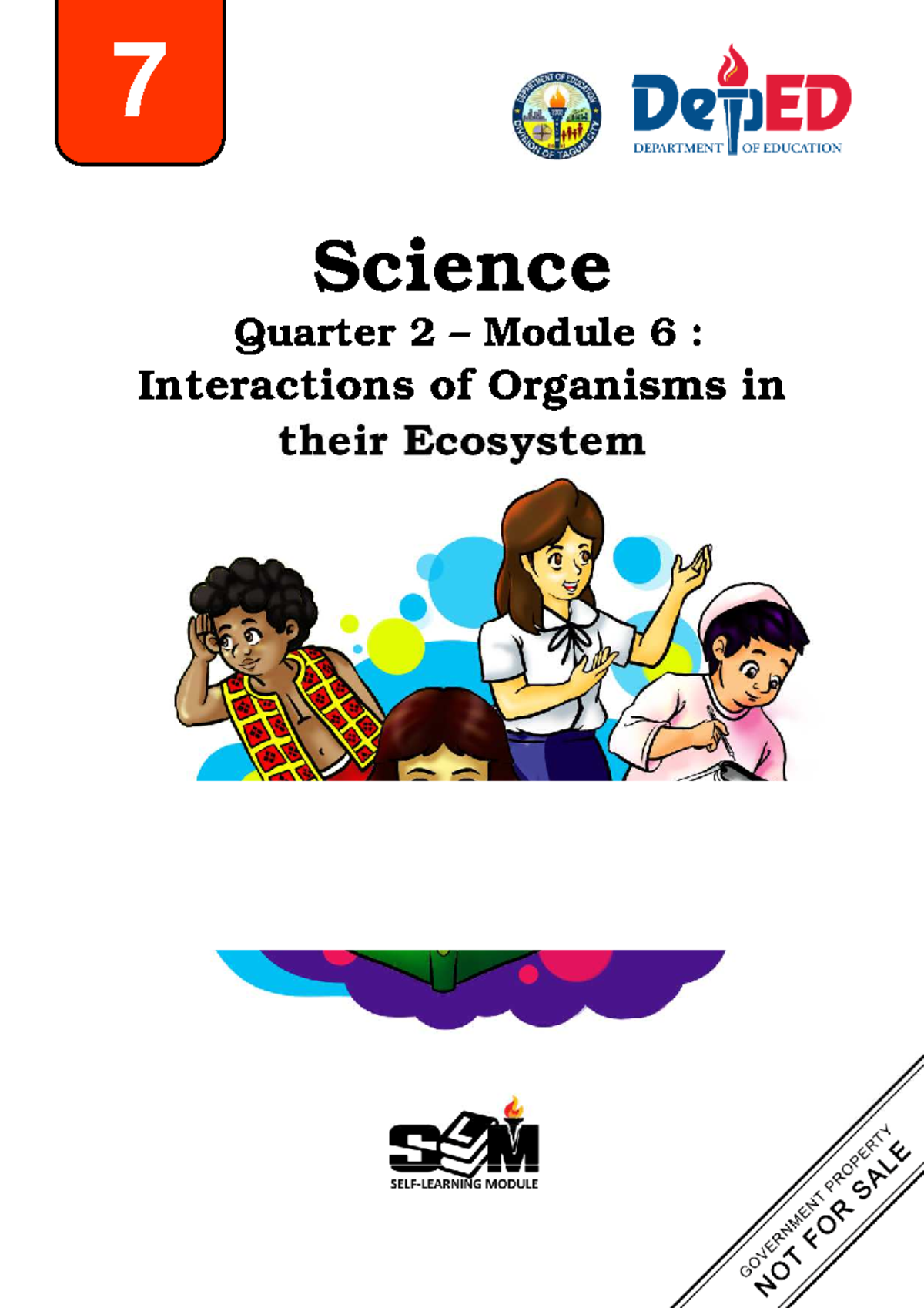 Science 7 Q2 M6: Ecosystem Interactions and Relationships Guide - Studocu