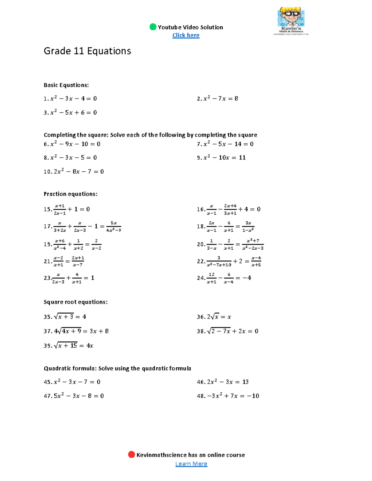 73c4c7-c413-1614-453b-8a27b001b47 Equations Kevinmathscience - Click ...