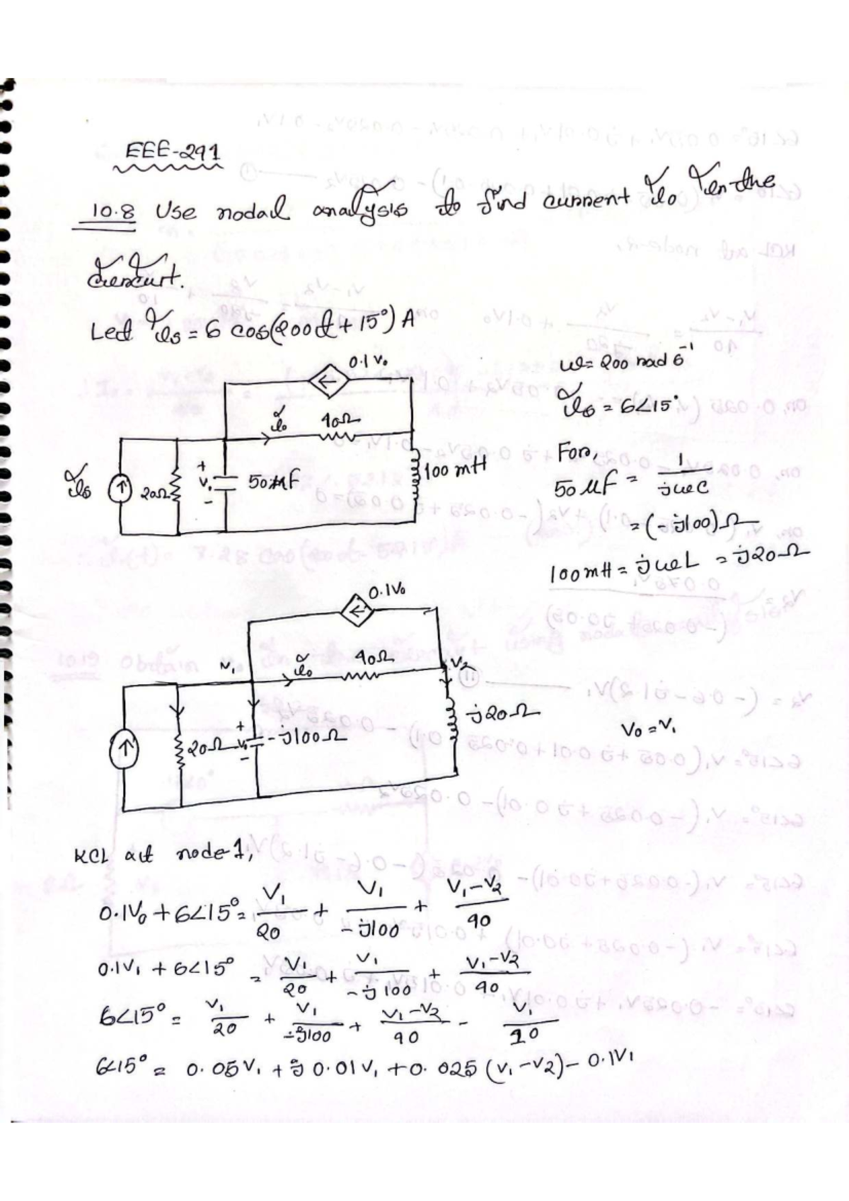 EEE-241 Homework 2 - Solutions and Notes from AJH SIR - Studocu