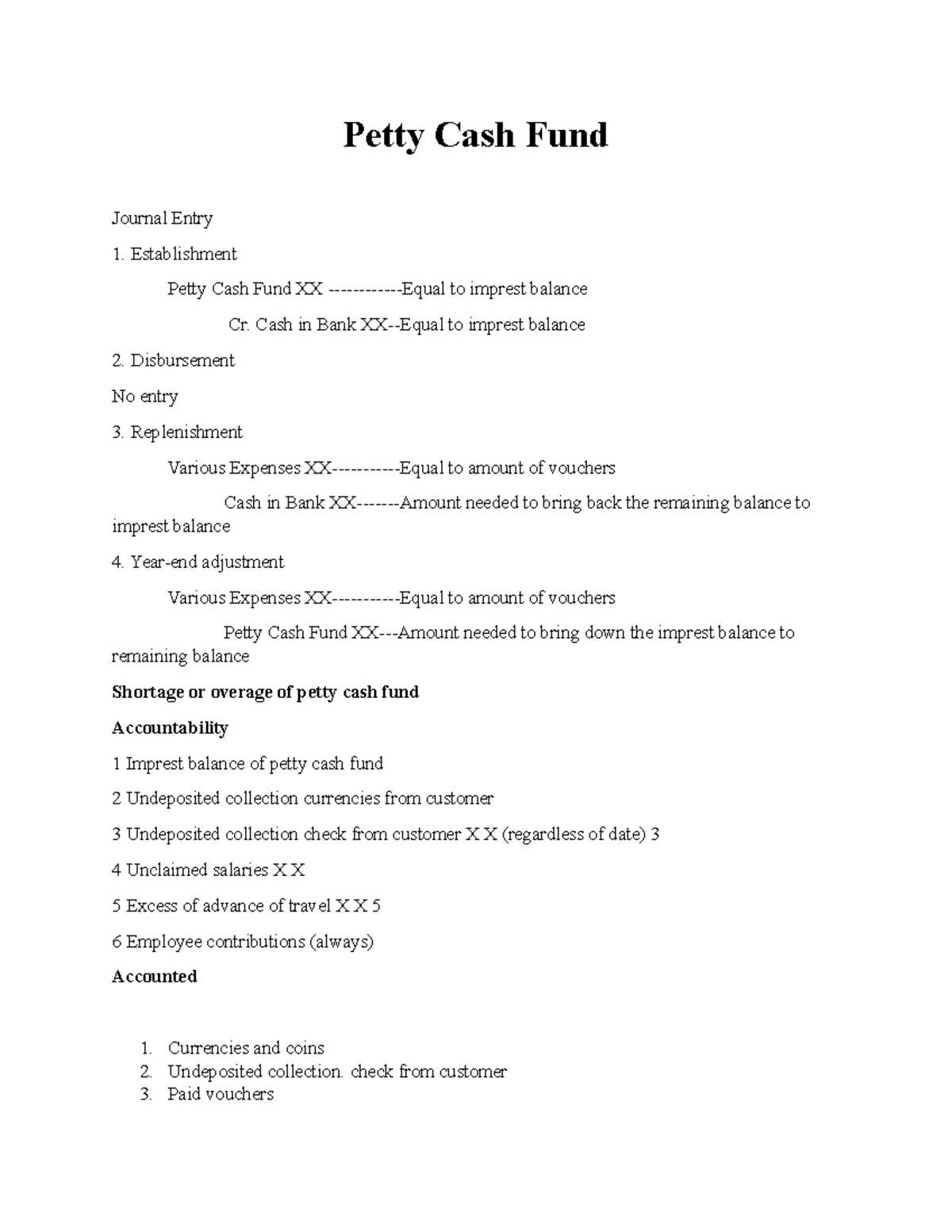 Petty Cash Fund Management: Journal Entries & Accountability Guide ...