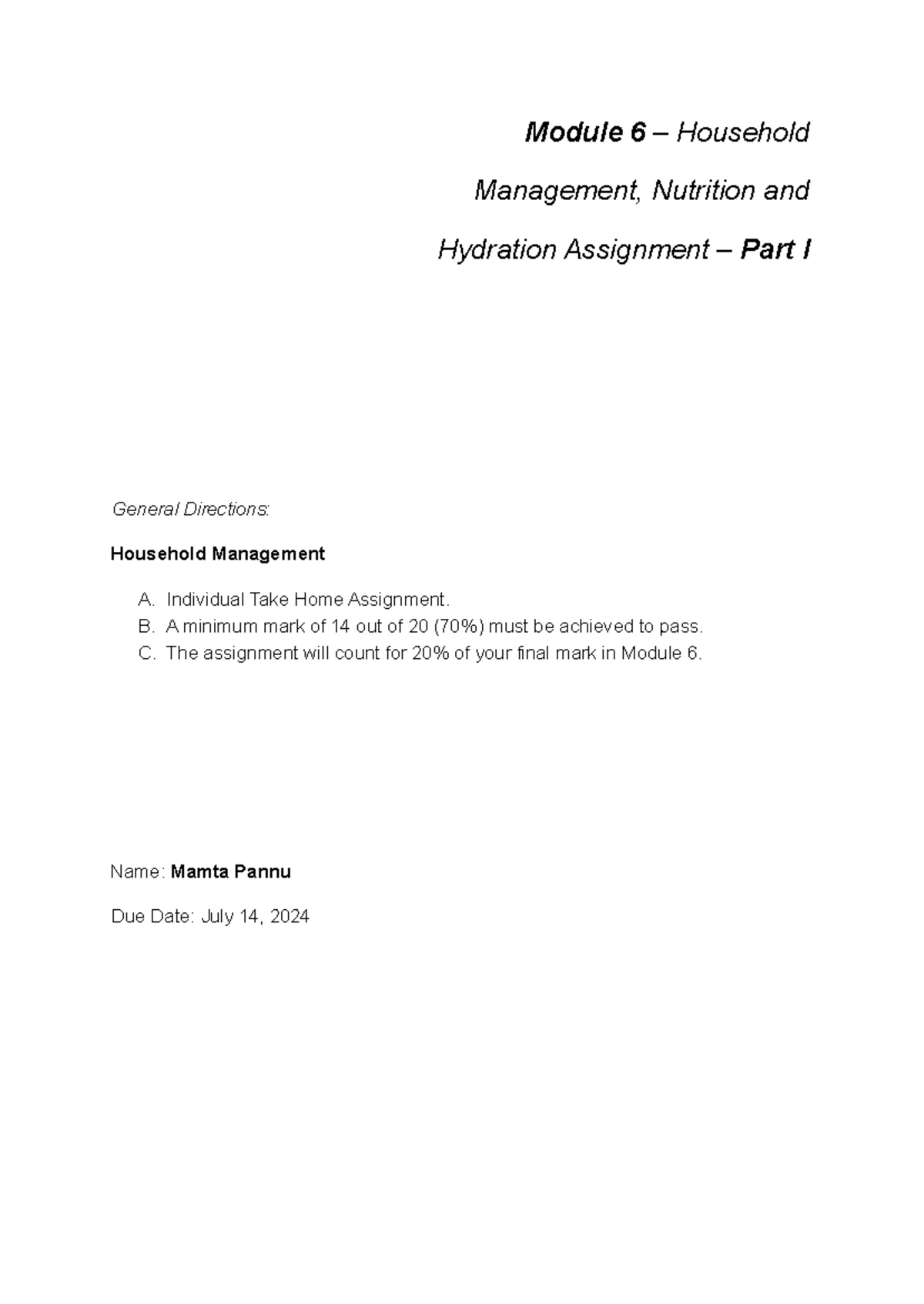 Workbook Answers PSW Palliative Care - Workbook Answers One key message in the text is that the ...