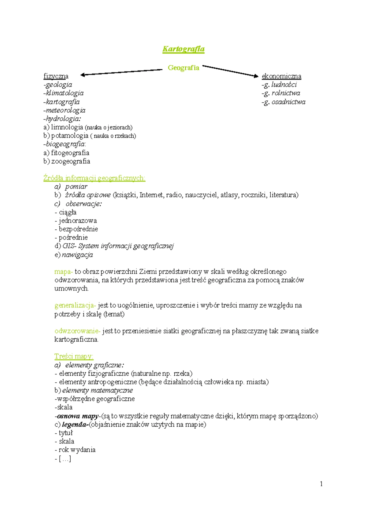 Klucz odpowiedzi do kart pracy ucznia 1 - Geografia - Studocu