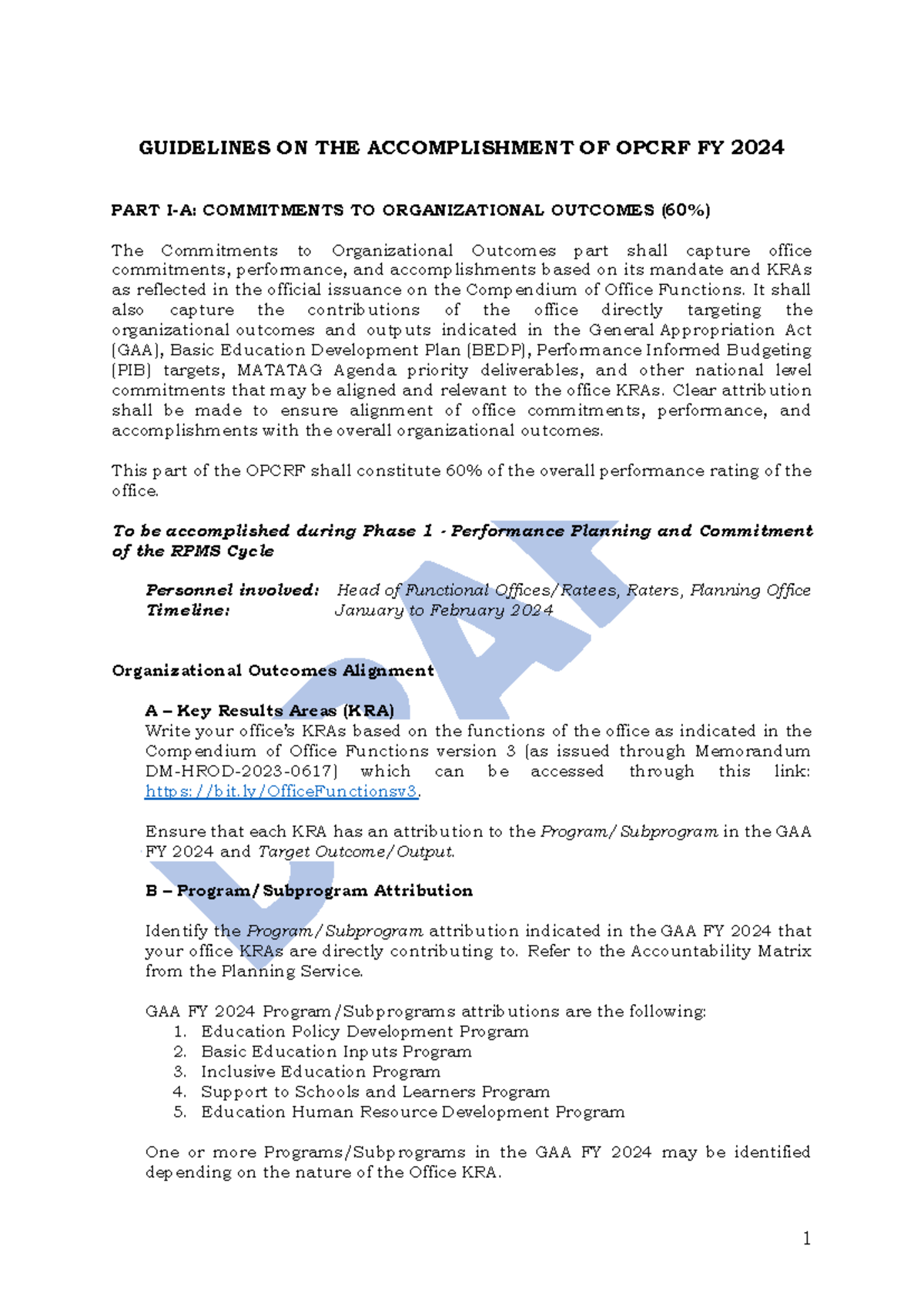 4226 OPCRF FY 2024 Guidelines on Organizational Outcomes & Performance ...