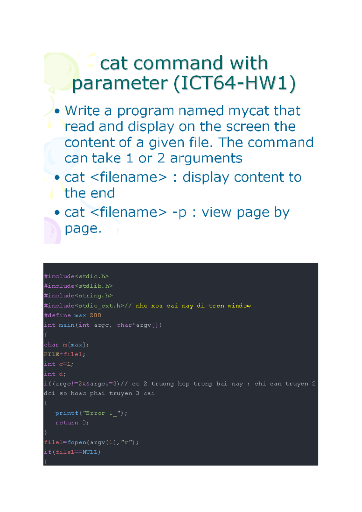 Homework Week 3: C Programming File Handling and Structs - Studocu
