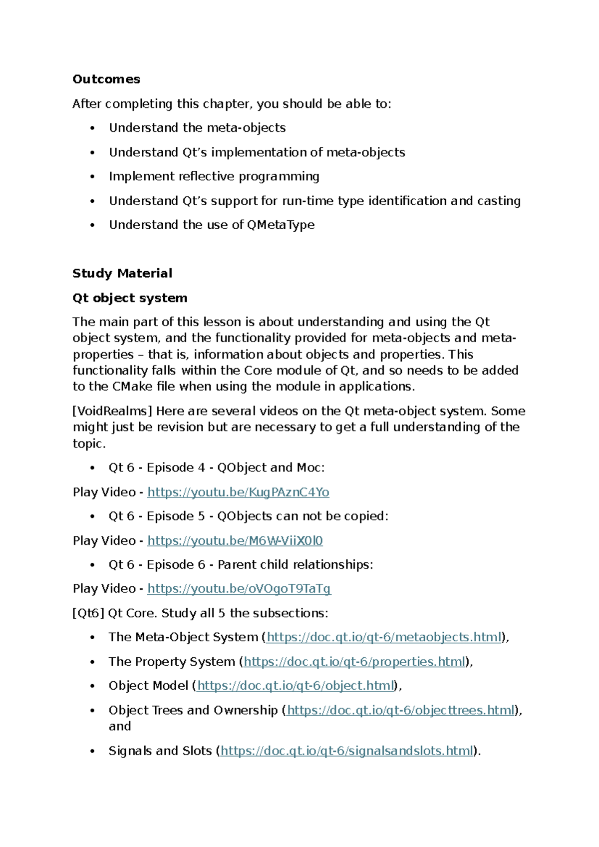 Lesson 02 - Qt 6: Meta-Objects, Properties & Reflective Programming ...