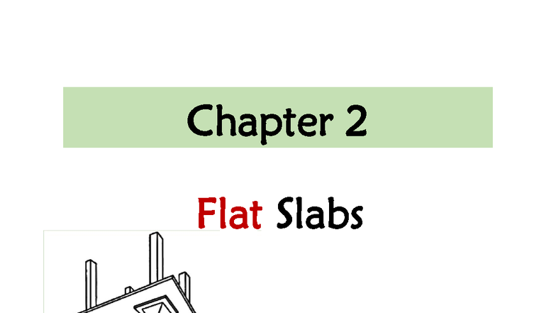 RC II Chapter 2: Design Principles of Flat Slabs - Studocu