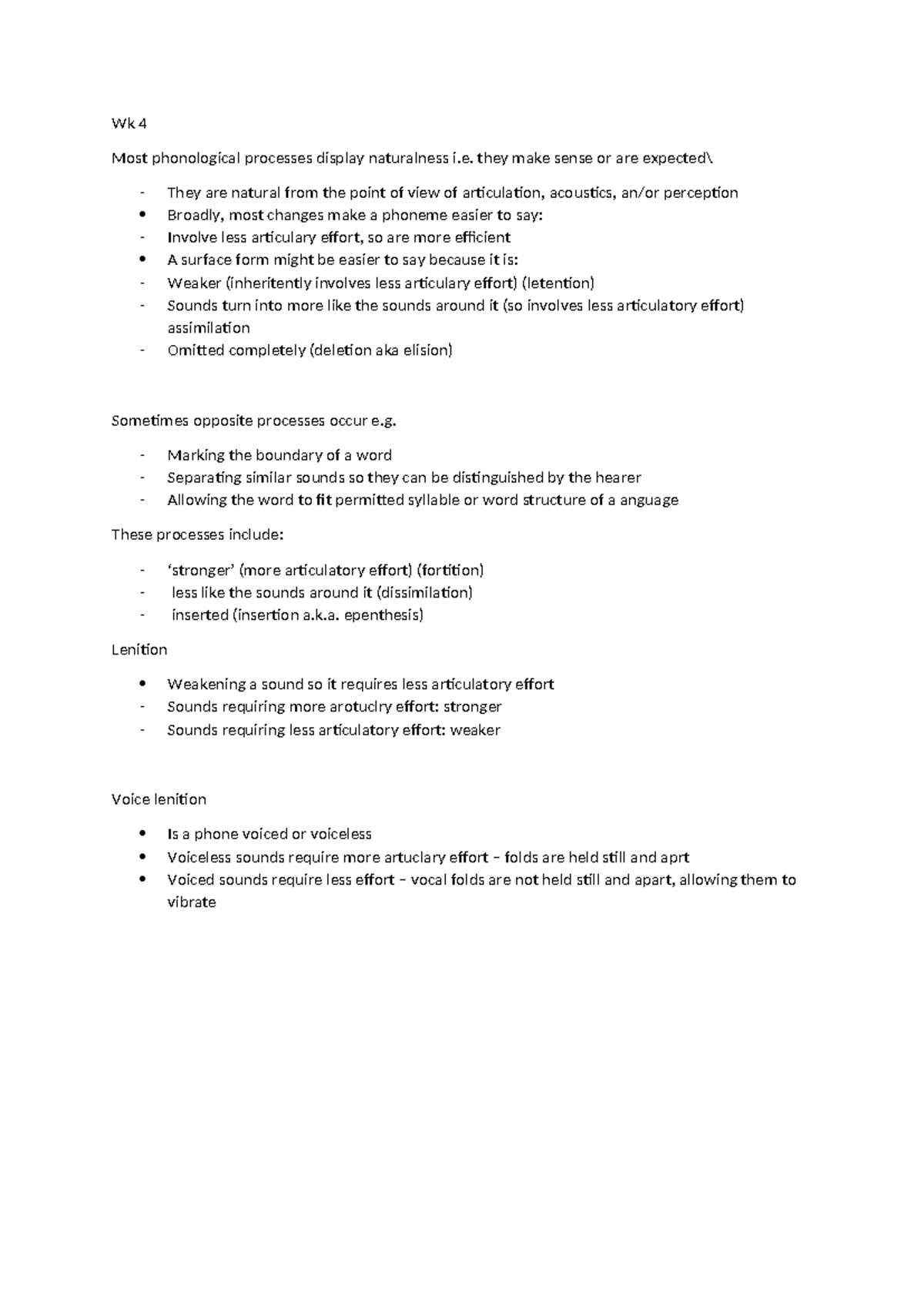 Wk 4 - Phonological Processes: Naturalness in Articulation & Perception ...