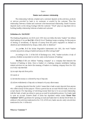 Banking LAW Complete Notes Banking LAW Complete Notes - STUDY MATERIAL ...