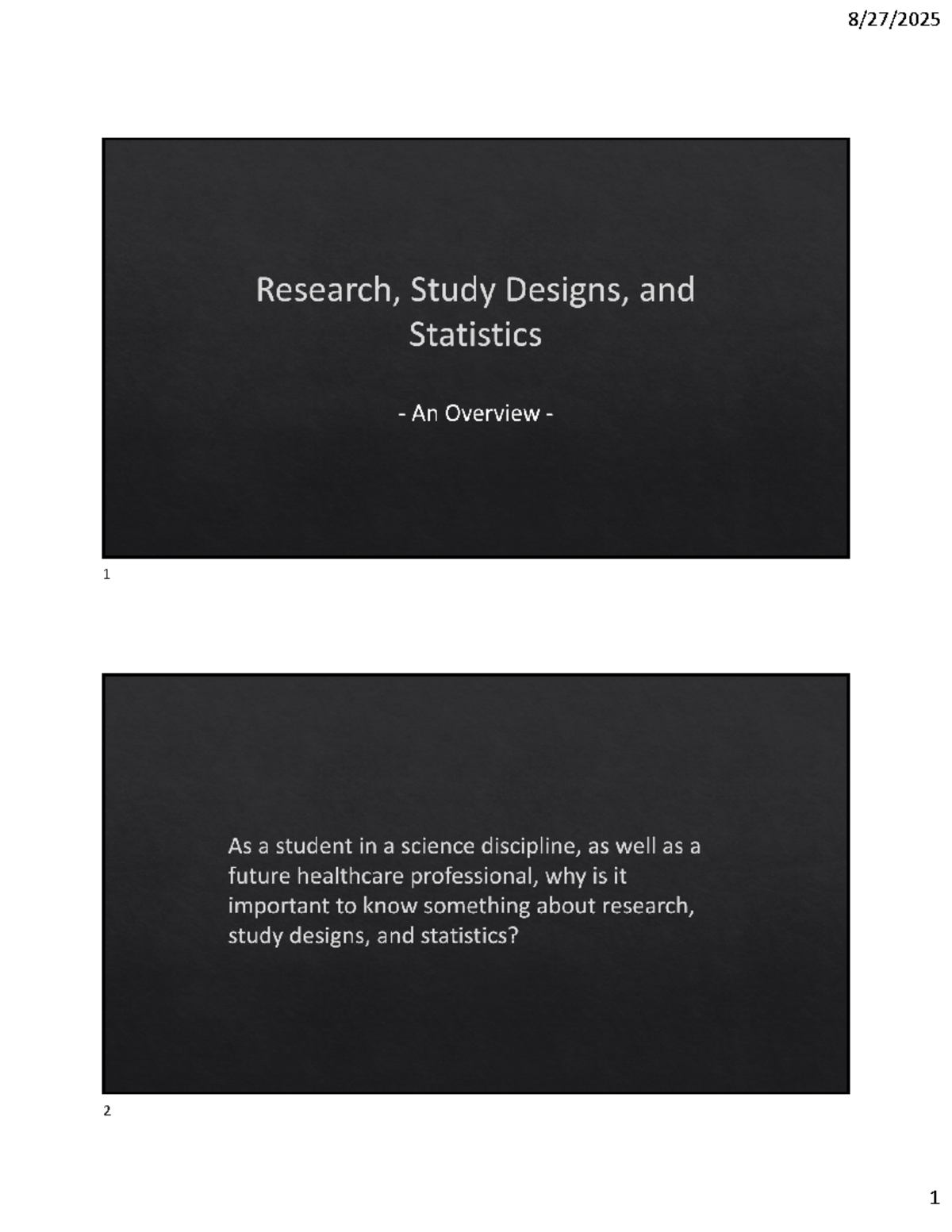 Understanding Systematic Reviews & Biostatistics Concepts (EPI 121) - Studocu