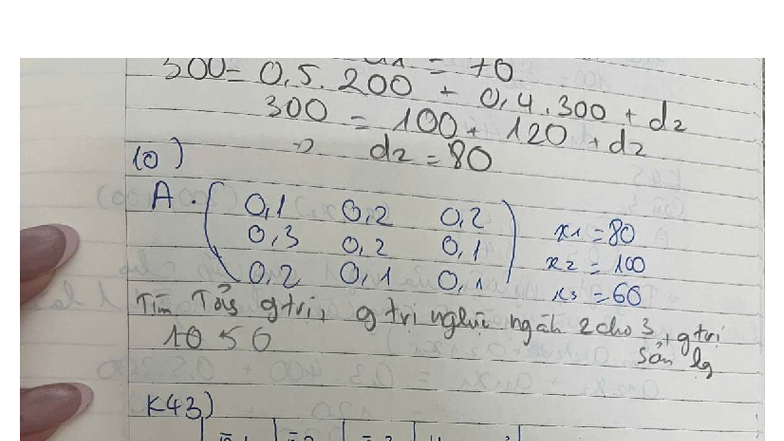Bài Tập Input-Output K43-K48: Phân Tích và Giải Quyết - Studocu