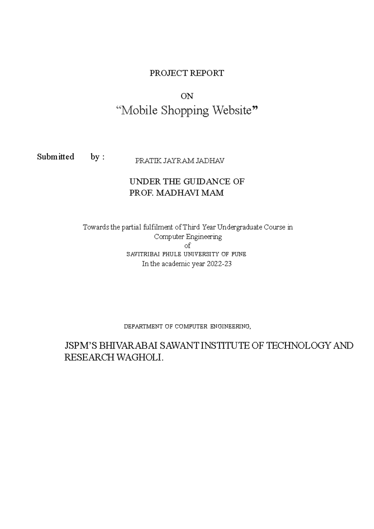 DBMS Project 4: Mobile Shopping Website Report - Studocu