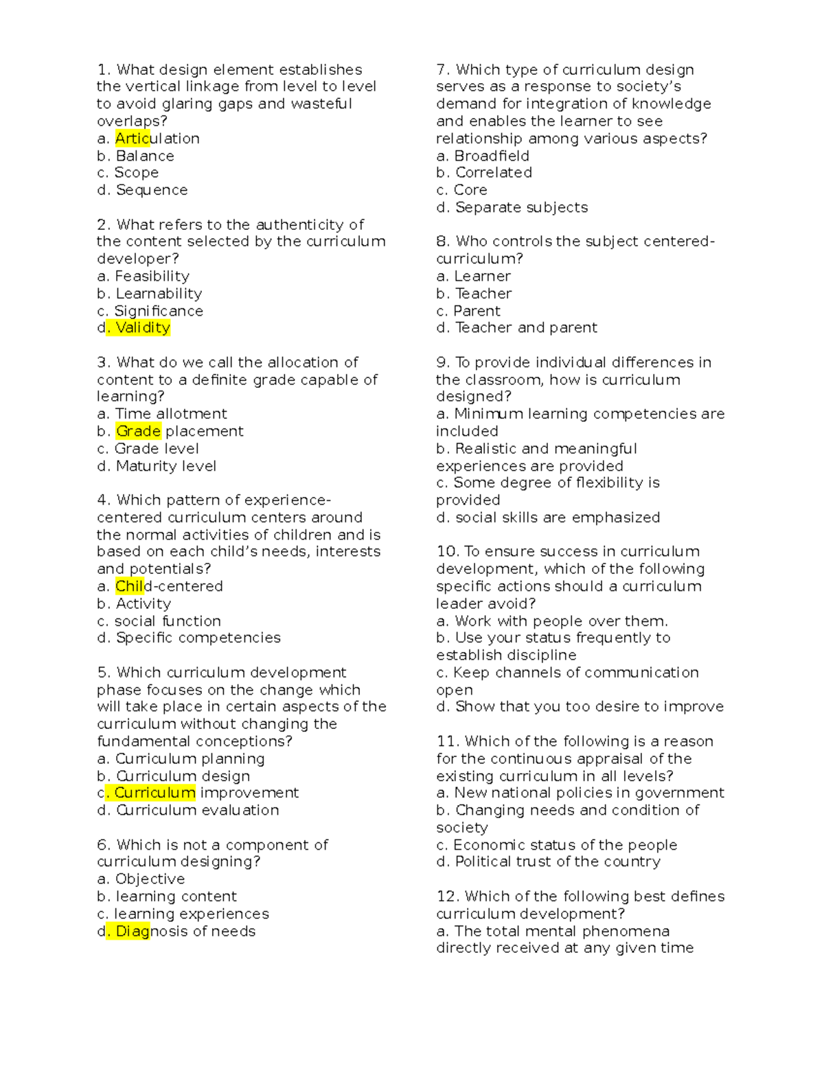 GEN ED - LET Reviewer - What design element establishes the vertical ...