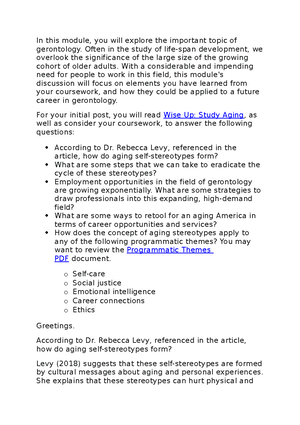 Activity 8 journal - Sophia Grayson PSY 211 Module Eight Activity ...