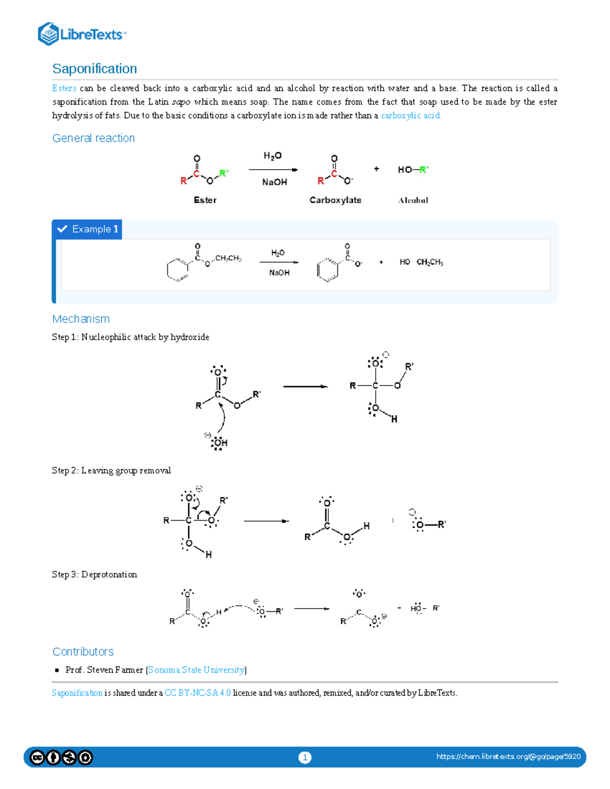 Saponification - LNKE b3: Understanding Ester Hydrolysis Mechanism ...