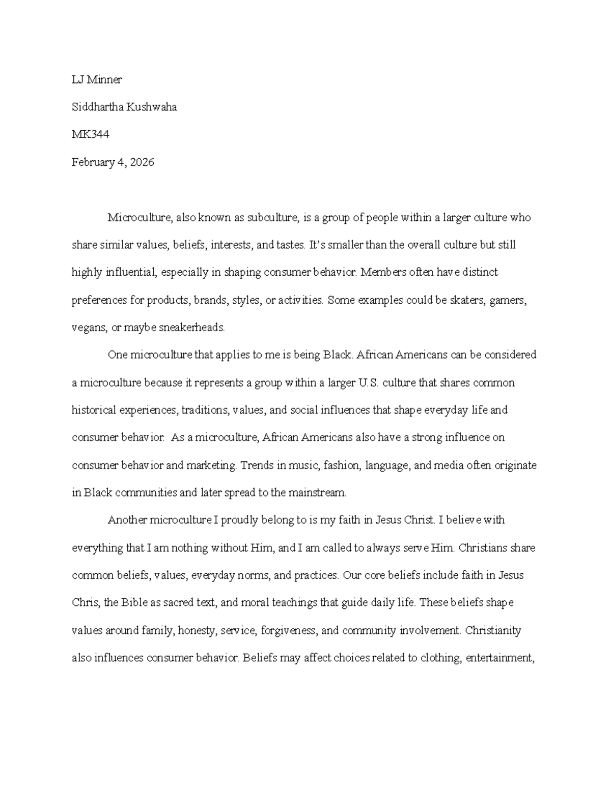 MK344 Microcultures: Understanding Subcultures and Their Impact - Studocu