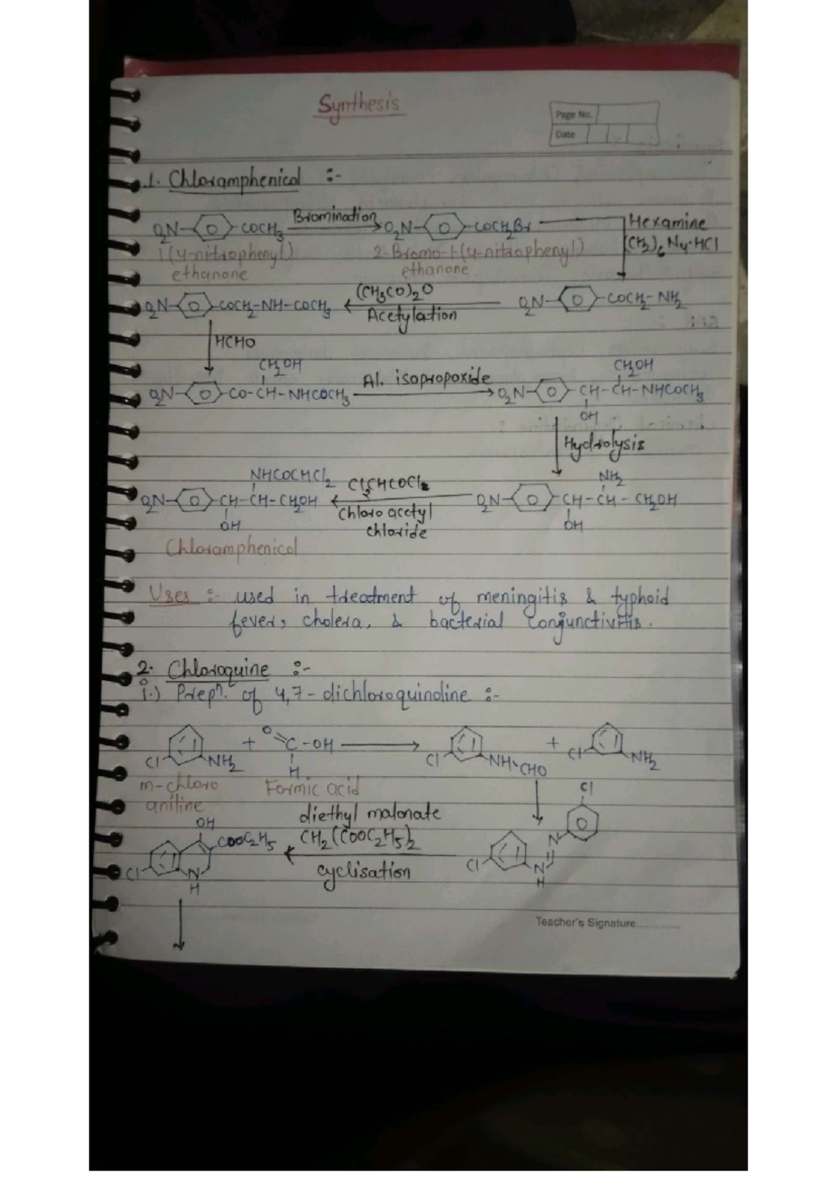 Synthesis of CoCH and Its Role in Meningitis Treatment - Studocu