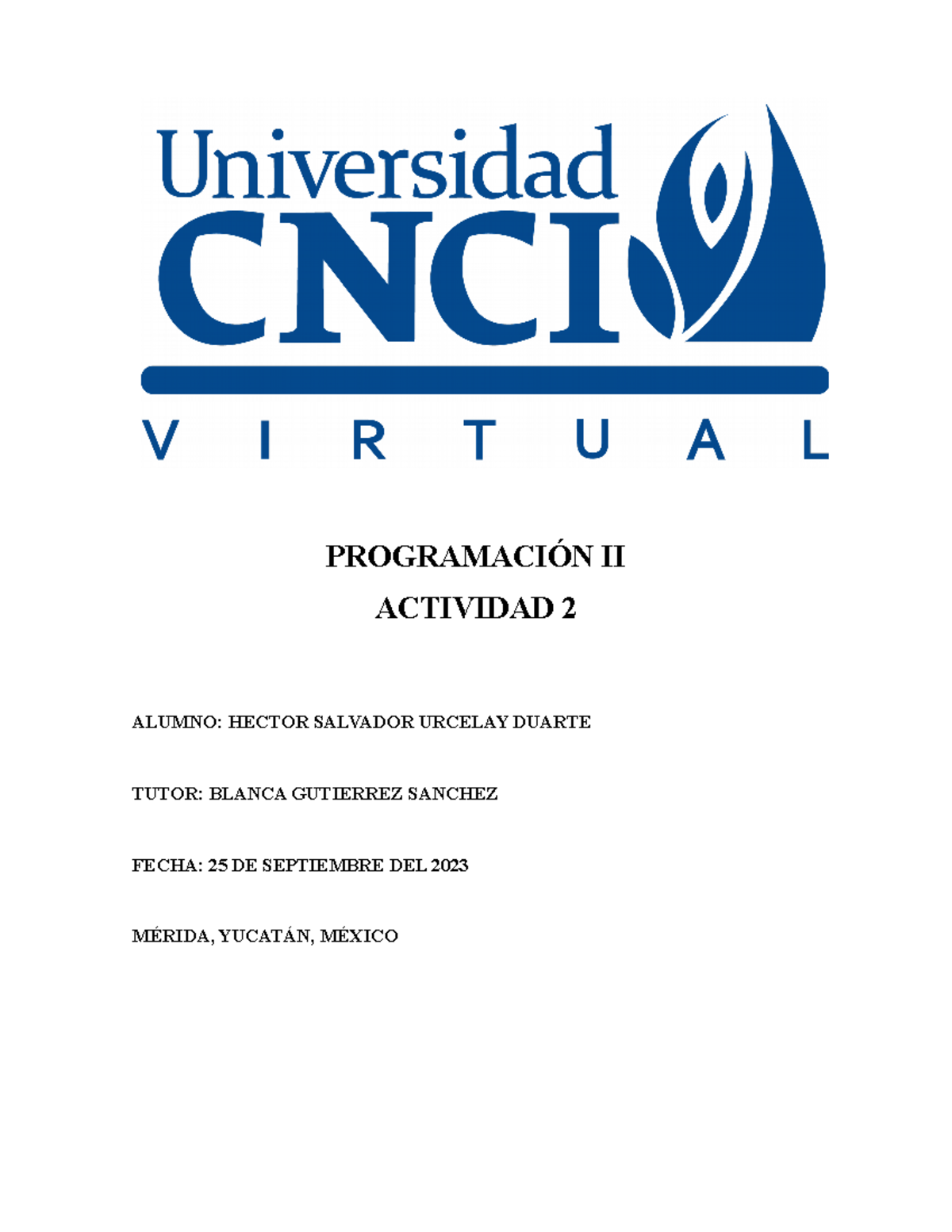 Programación II - actividad 2 - PROGRAMACIÓN II ACTIVIDAD 2 ALUMNO ...