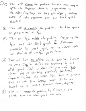 Lecture 13 Slides and Notes - GEORGIA TEON GT Block Diagram of Radar ...