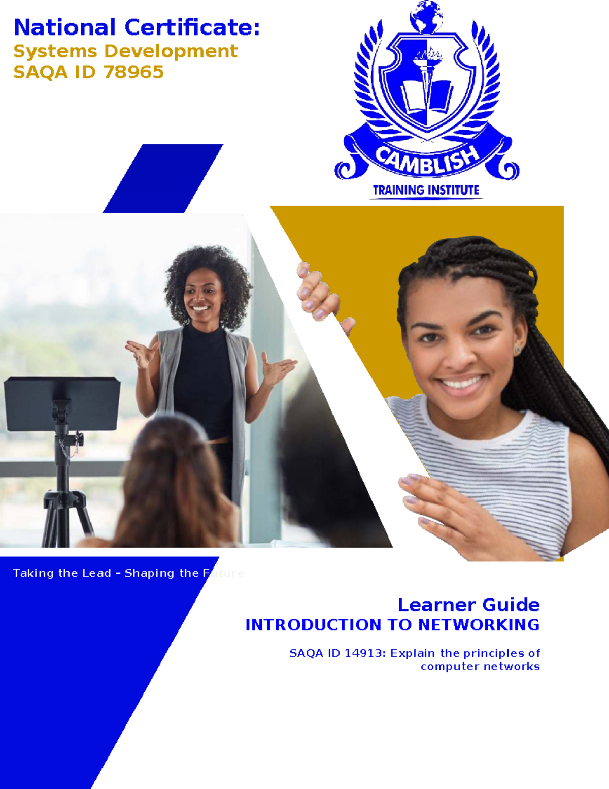 SAQA 14913: Principles of Computer Networks - Learner Guide - Studocu