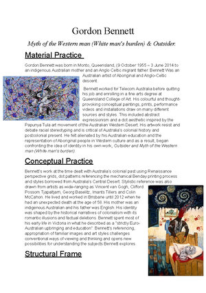 Visual Arts Study Notes - Eugene von Guerard - Studocu