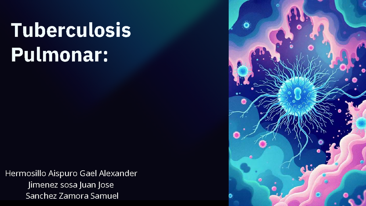 Tuberculosis Pulmonar: Anatomía, Fisiopatología y Cuidados Integrales ...