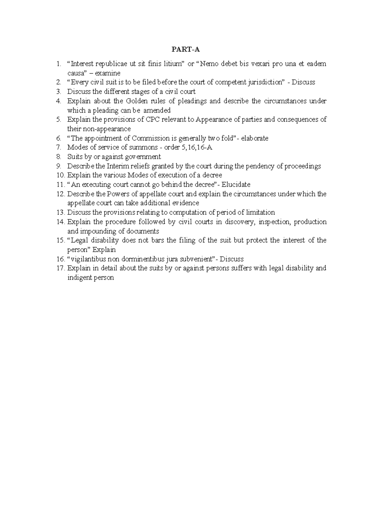 CIVIL LAW 101: Key Concepts & Procedures in Civil Court Cases - Studocu